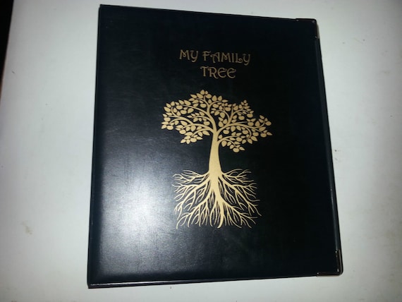 Family Tree Binder Ref Black 4 D40 - Etsy