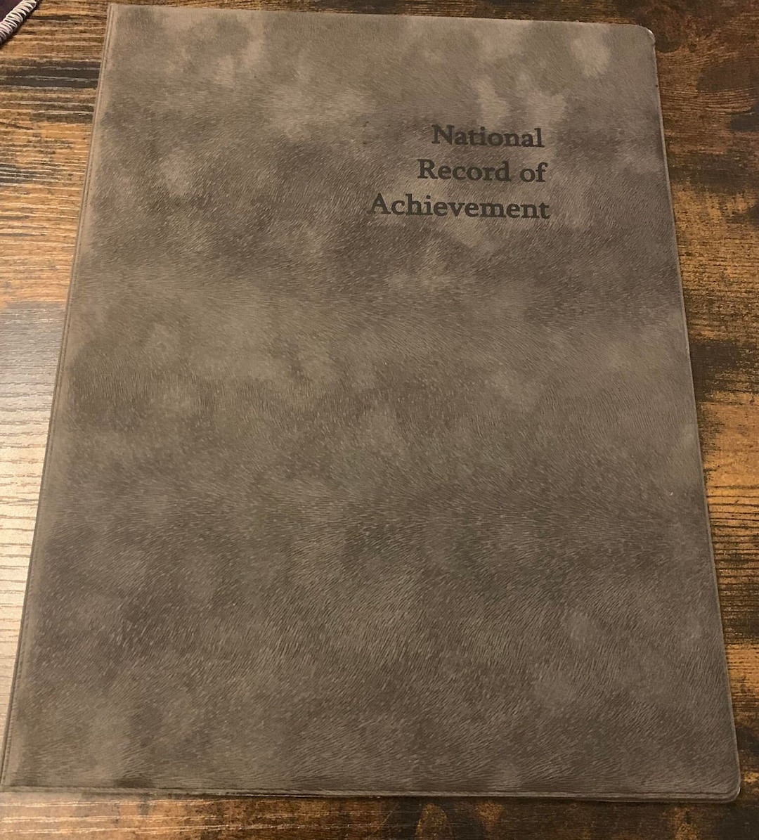 Limited Edition National Record of Achievement Folder Ref Dark - Etsy