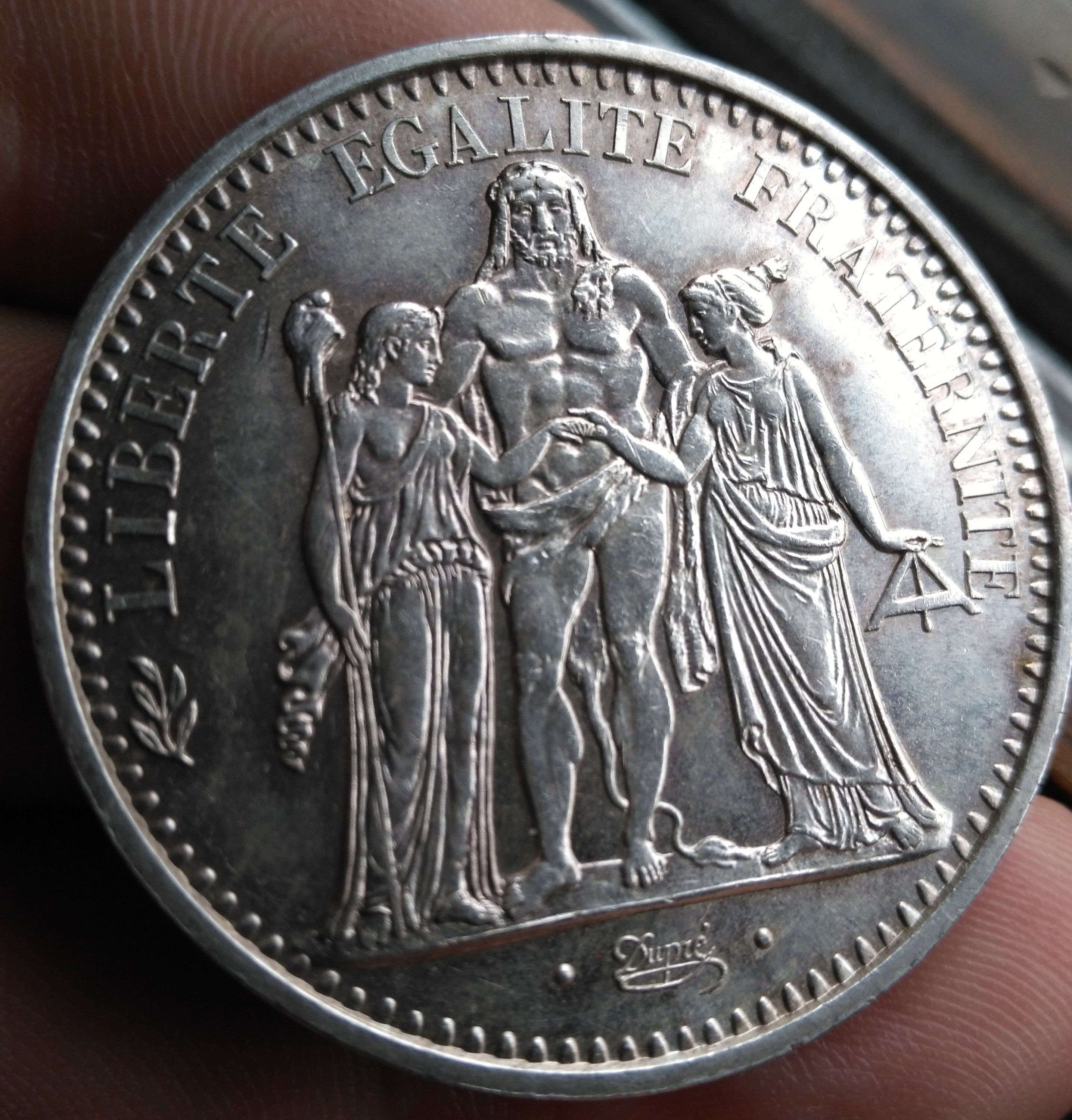 Pièce de 10 francs en argent Hercule française de 1967 avec accent sur ...