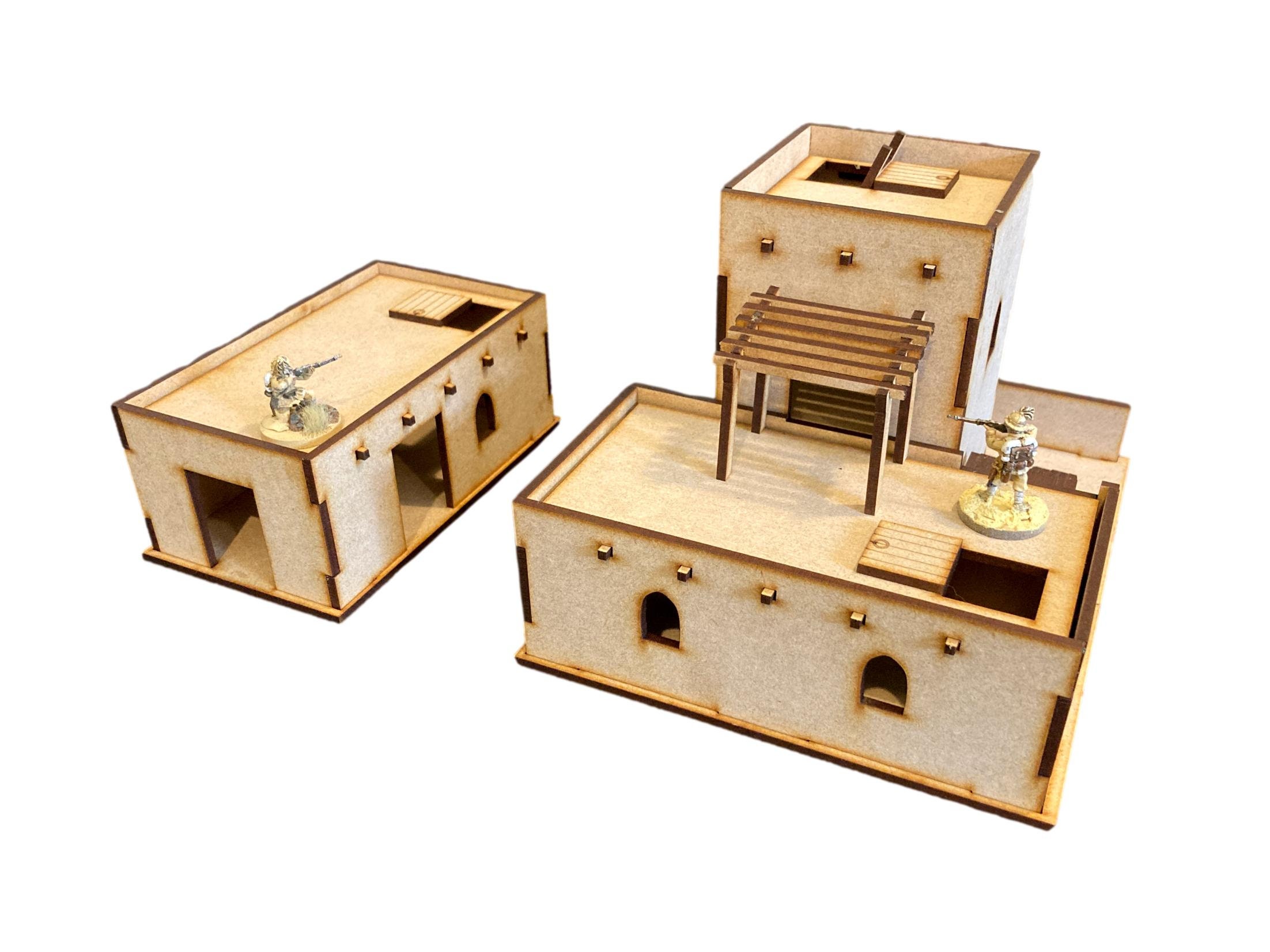 Laser Cutting Files SVG + DXF - Desert Buildings Collection 1 for Ww2 ...