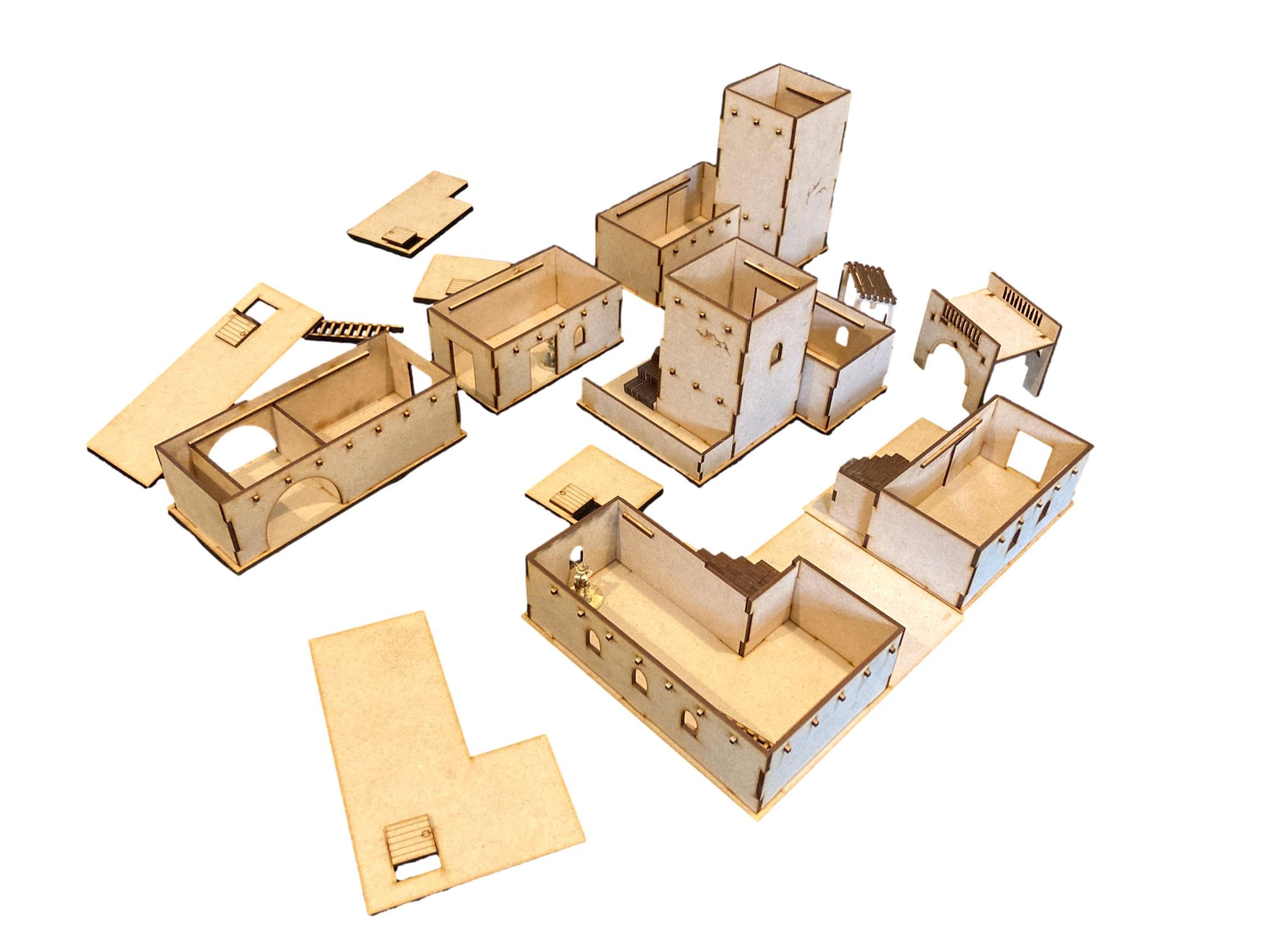 Laser Cutting Files SVG Desert Buildings Collection 1 for - Etsy Canada