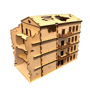 Laser Cutting Files SVG - WW2 Buildings Collection 1 - Village, Pavlov ...