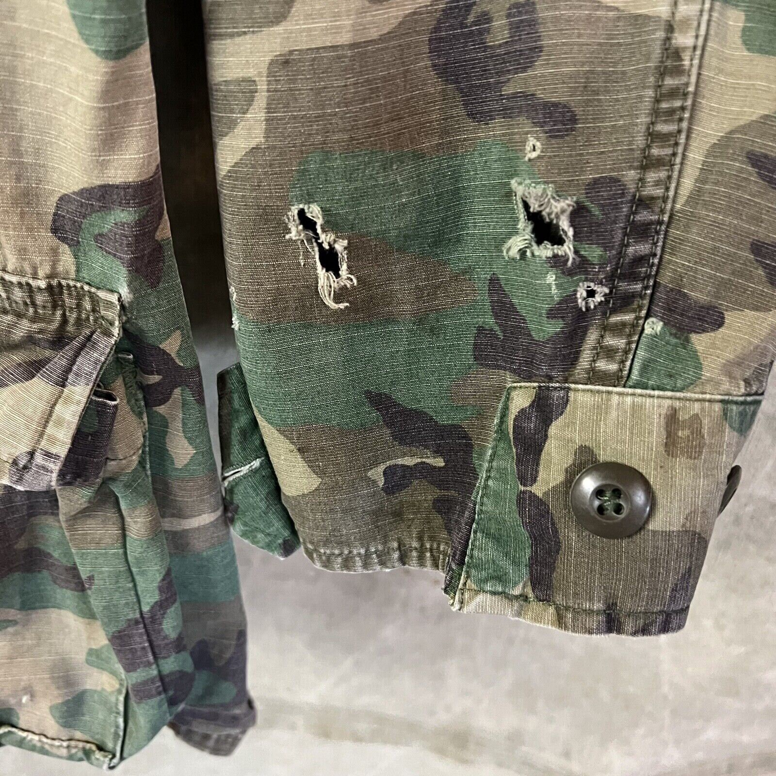 VTG Distressed Faded USMC Marines Corp Camo Field Jacket Small Original Repair - Etsy