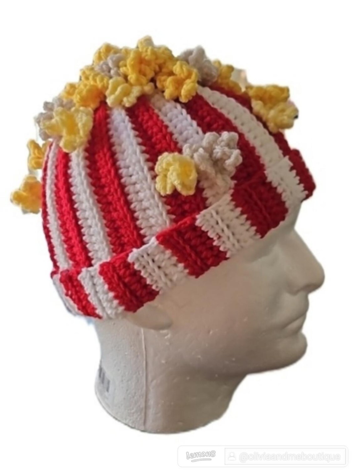 The Crochet Popcorn Hat - Etsy