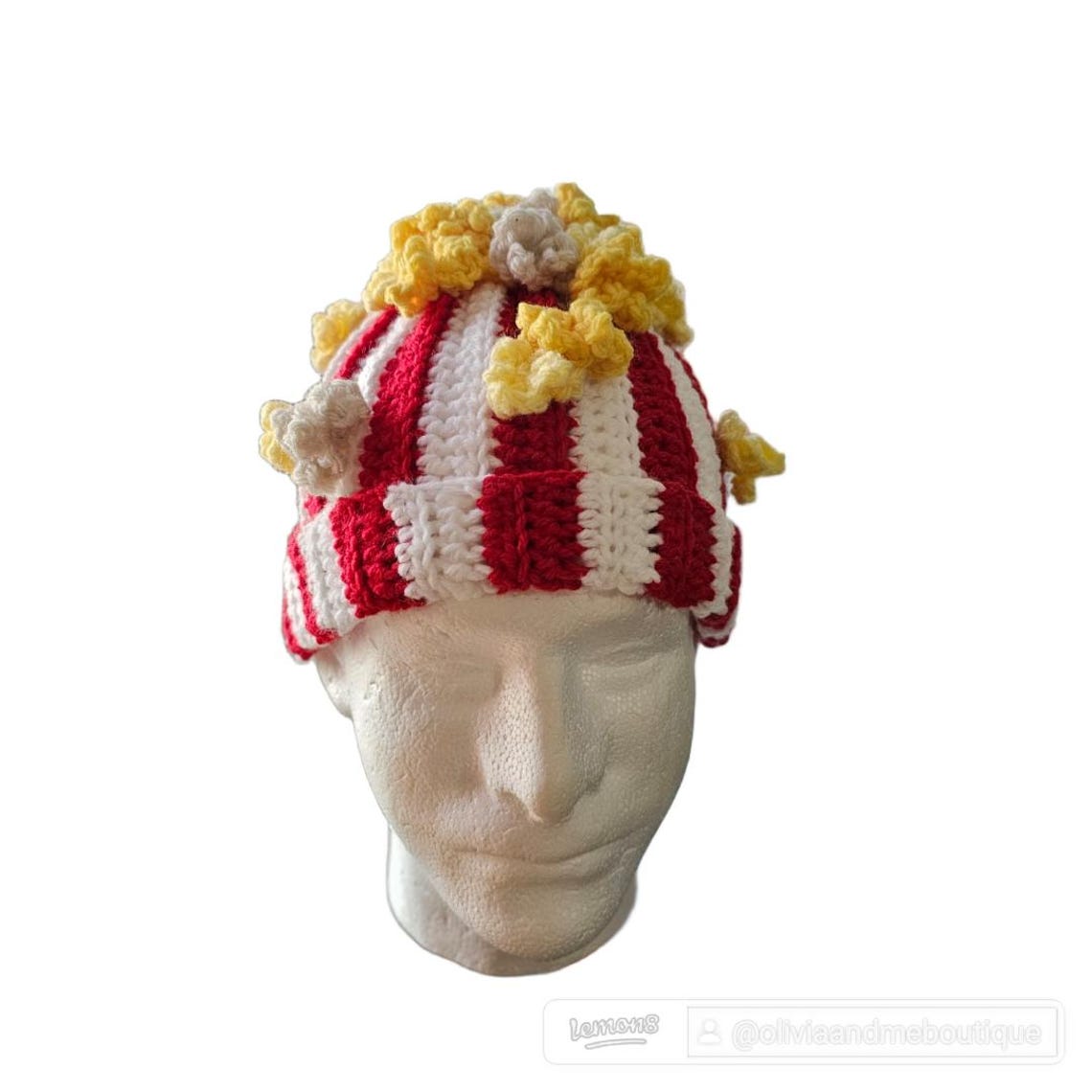 The Crochet Popcorn Hat - Etsy
