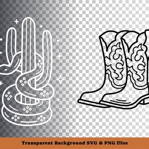 Western Line Art Illustrations. Western SVG, PNG, and EPS Files ...