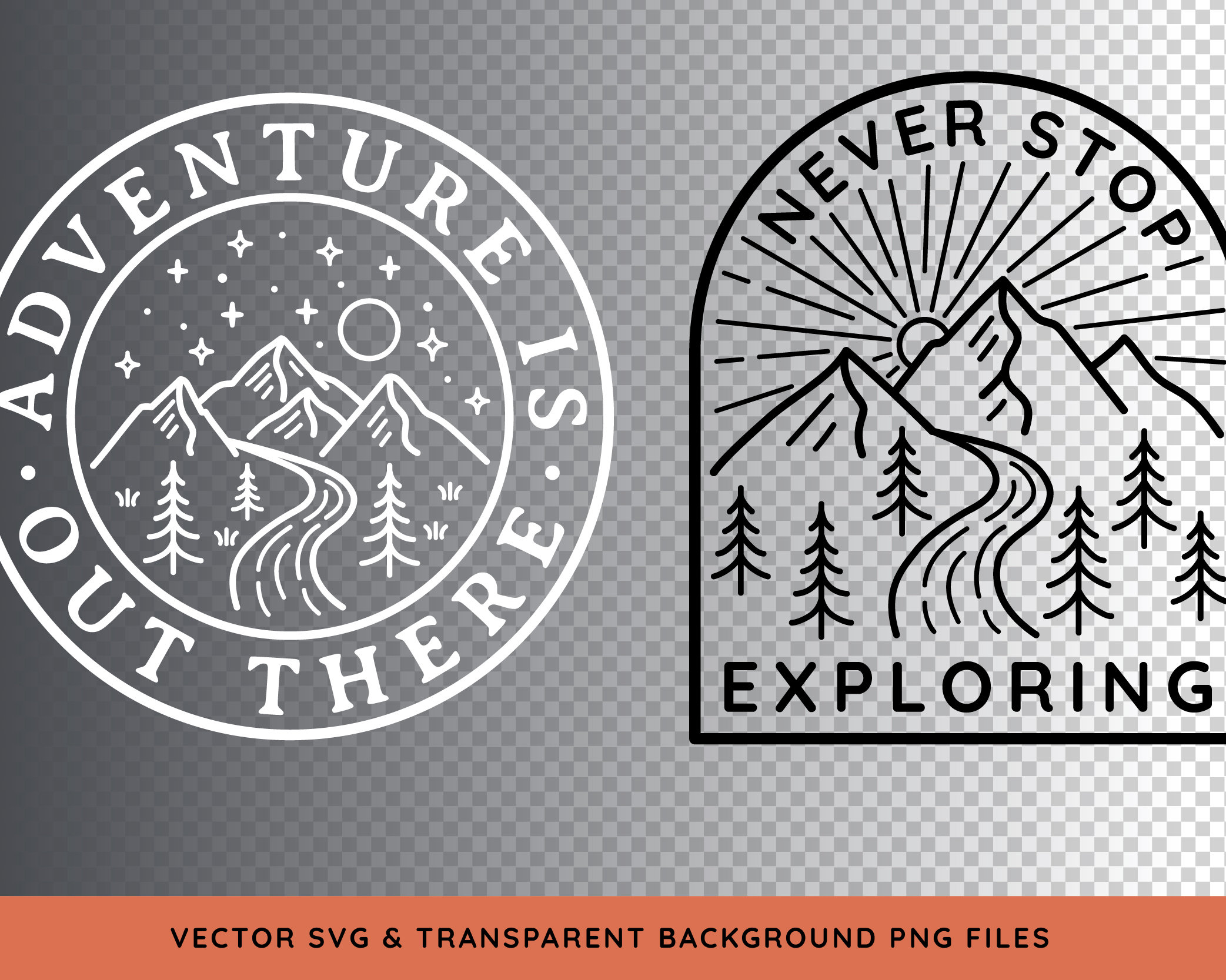 Outdoor Line Art SVG, PNG and JPEG Designs. Digital Download - Etsy