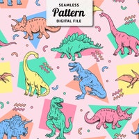 70 Dinosaur Patterns Seamless Dino Patterns T-rex Repeatable Dinosaur ...