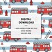 Fire Truck Seamless Pattern: Boy Design (digital Download) - Etsy