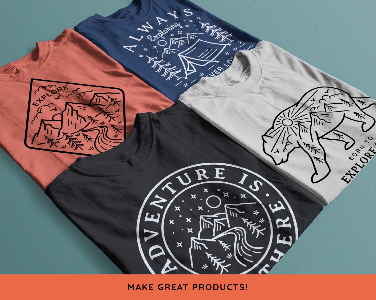 Outdoor Line Art SVG, PNG and JPEG Designs. Digital Download - Etsy