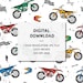 Motocross Seamless Pattern. Dirt Bike Digital Design File. Pattern File ...