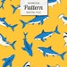 Shark Seamless Pattern: Hand-drawn Illustrations (digital Download) - Etsy
