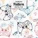 Gamepad Seamless Pattern: Gamer Fabric Sublimation (digital Download ...