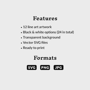 Western Line Art Collection. Western SVG, PNG, and JPEG Designs ...