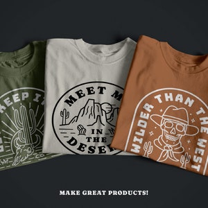 Western Line Art Collection. Western SVG, PNG, and JPEG Designs ...