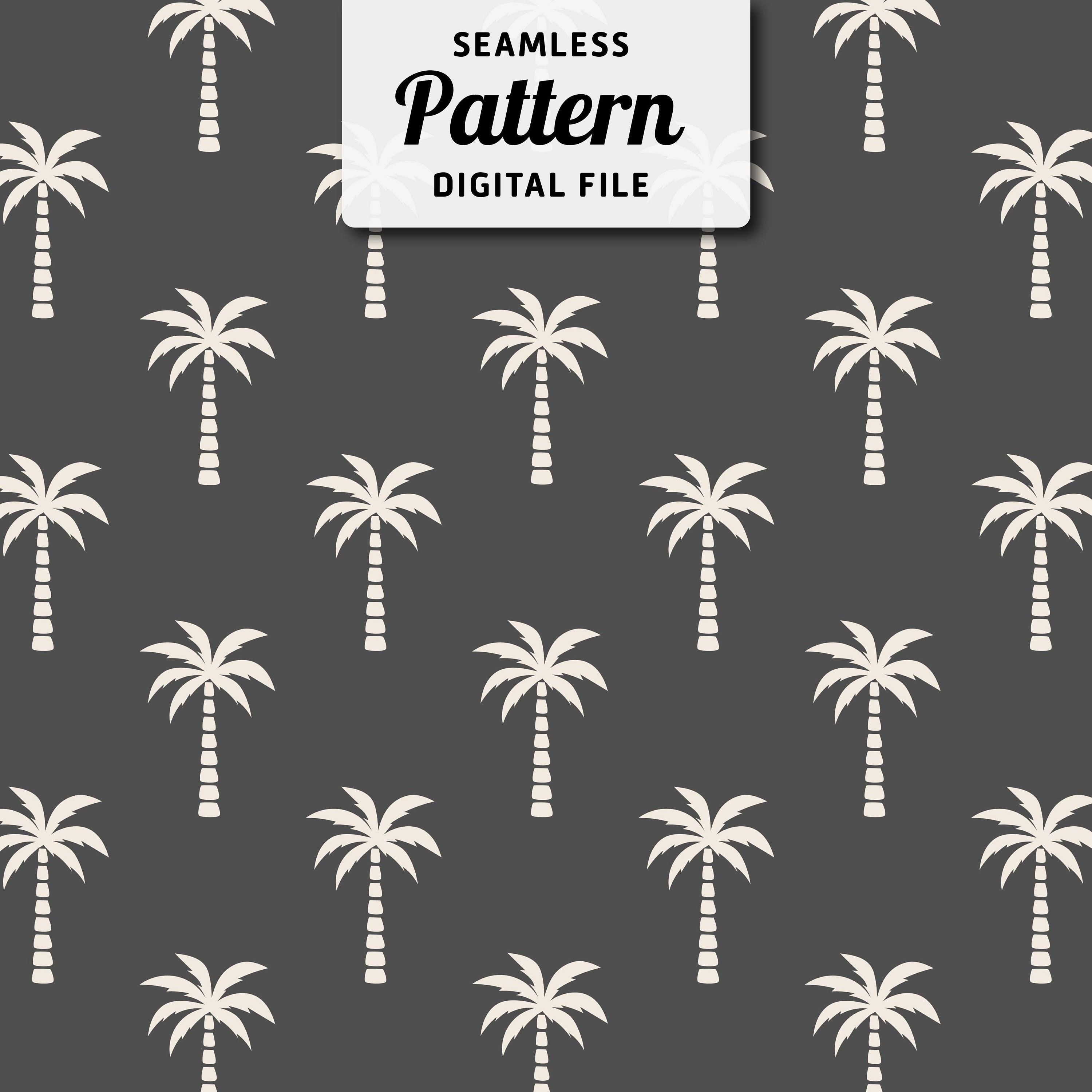 Palm Tree Seamless Digital Files. Checkered Digital Download Seamless ...