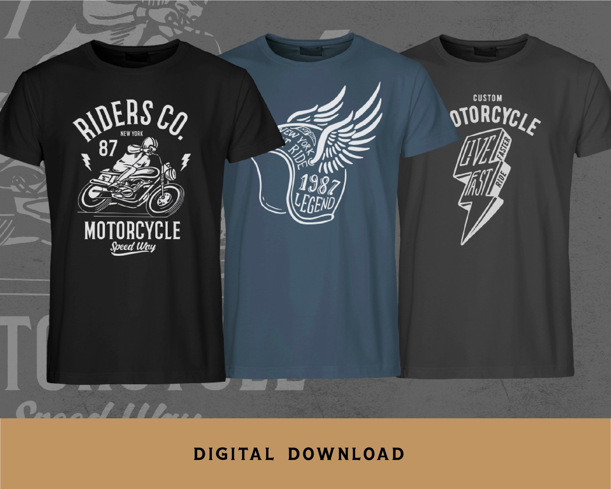 Motorcycle SVG and PNG Designs. Digital Download - Etsy