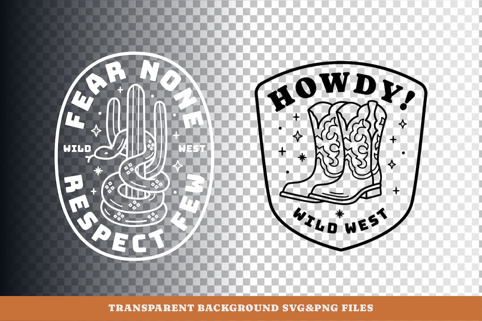 Western Line Art Collection. Western SVG, PNG, and JPEG Designs ...