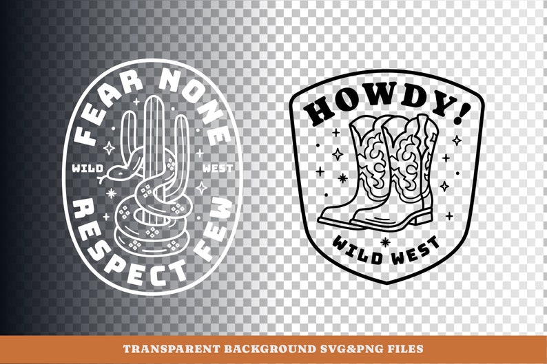 Western Line Art Collection. Western SVG, PNG, and JPEG Designs ...