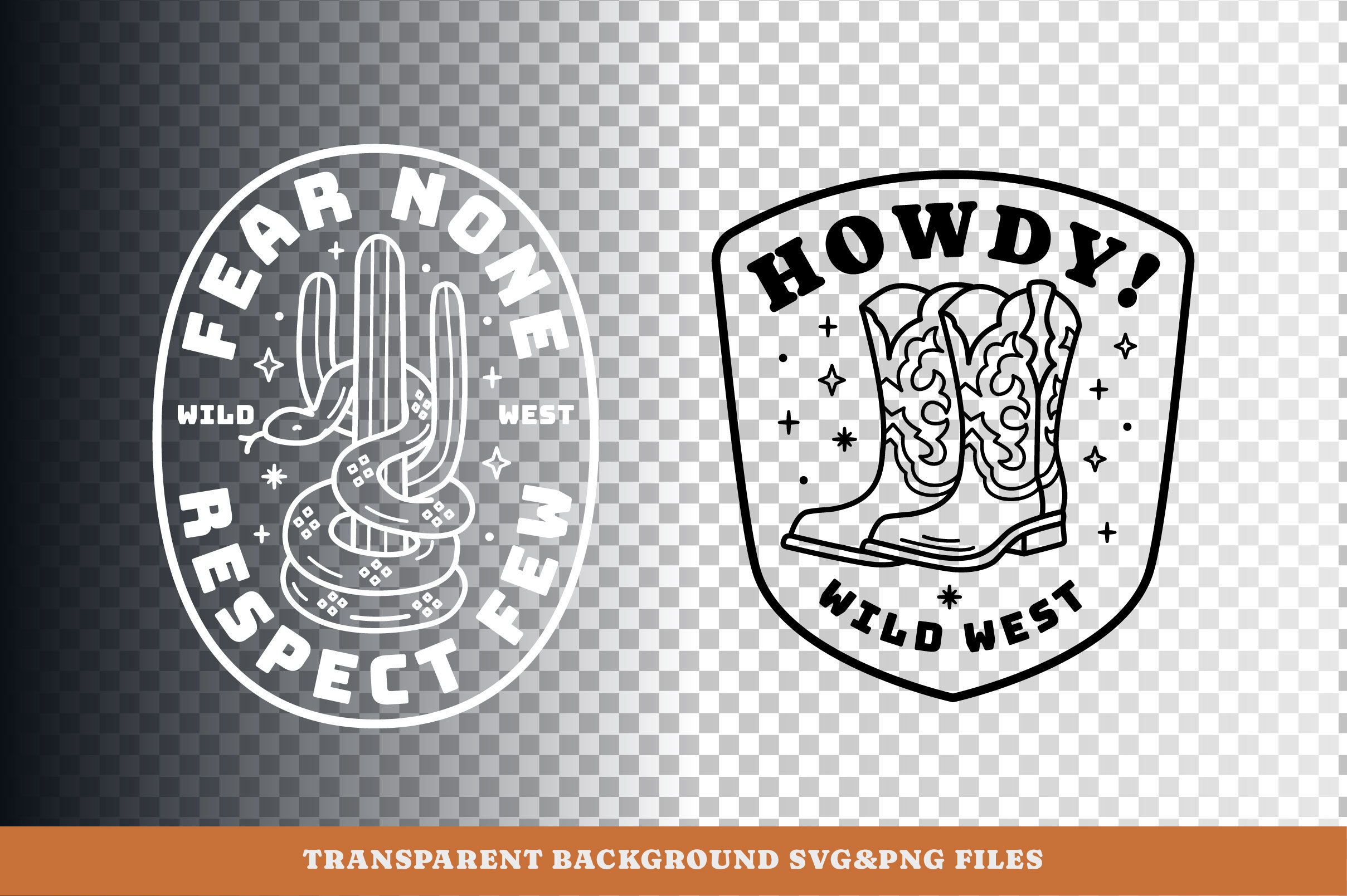 Western Line Art Collection. Western SVG, PNG, and JPEG Designs ...