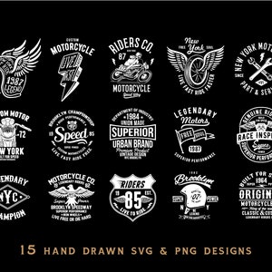 Motorcycle SVG and PNG Designs. Digital Download - Etsy