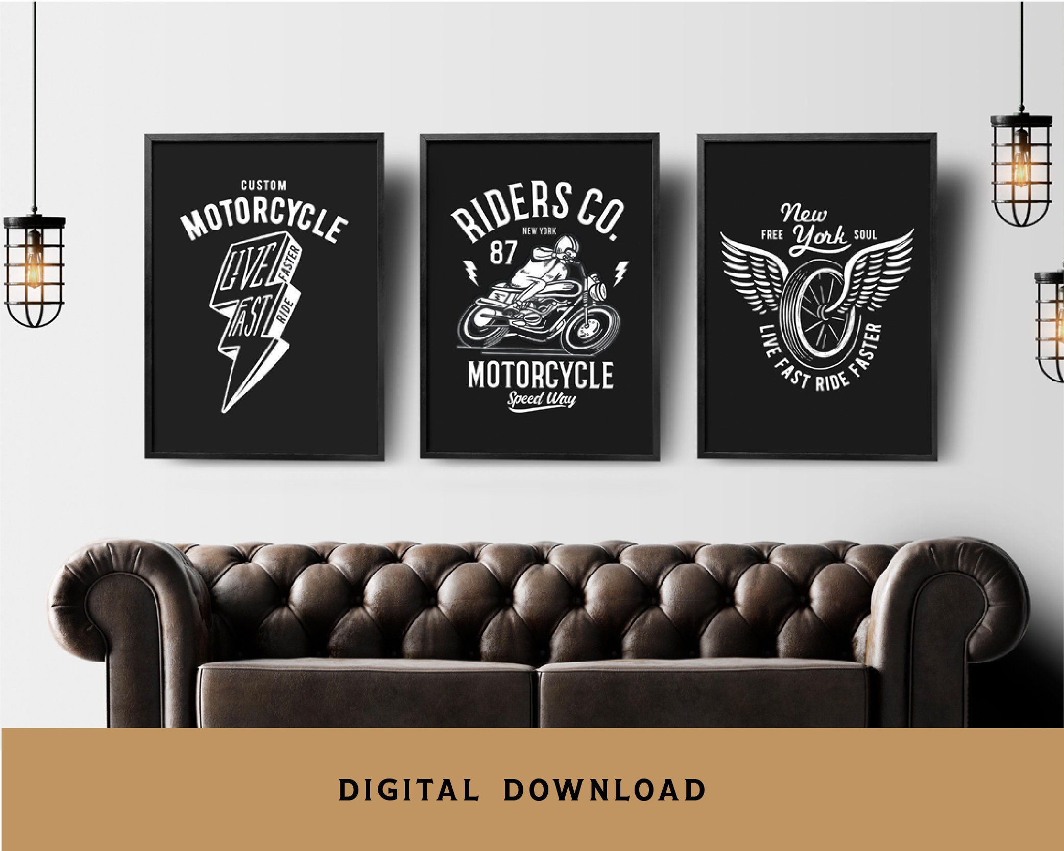 Motorcycle SVG and PNG Designs. Digital Download - Etsy