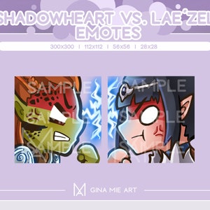 Lae'zel Vs Shadowheart, Twitch Emote Combination, Baldur's Gate 3 / BG3 ...