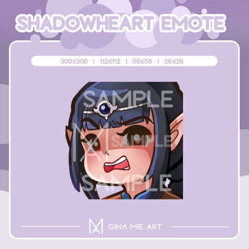 Shadowheart Twitch Emote Set, 6 Emotes, Baldur's Gate 3 / BG3 - Etsy
