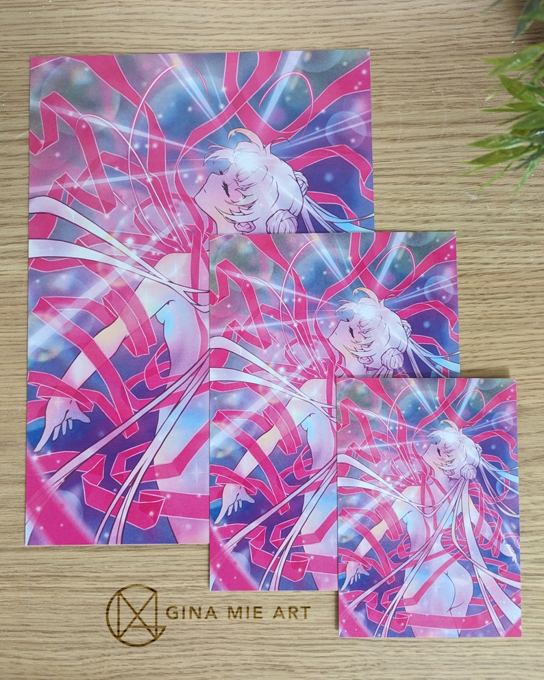 ArtPrint Sailor Moon Transformation Fanart // Gina Mie Art - Etsy.de
