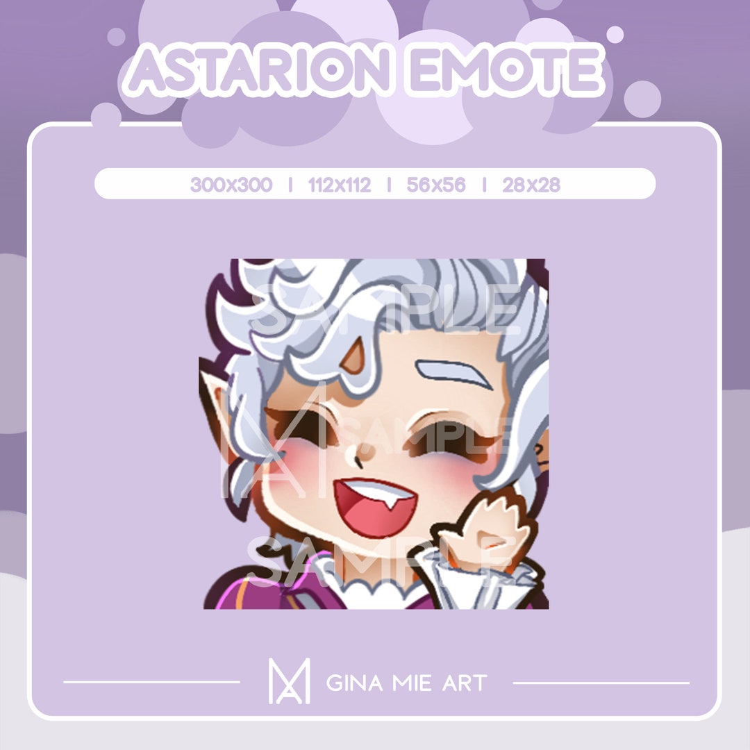 Astarion Hey, Twitch Emote, Baldur's Gate 3 / BG3 - Etsy