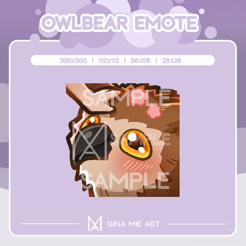 Owlbear Cub Twitch Emote, Pat Emote, Baldur's Gate 3 / BG3 - Etsy