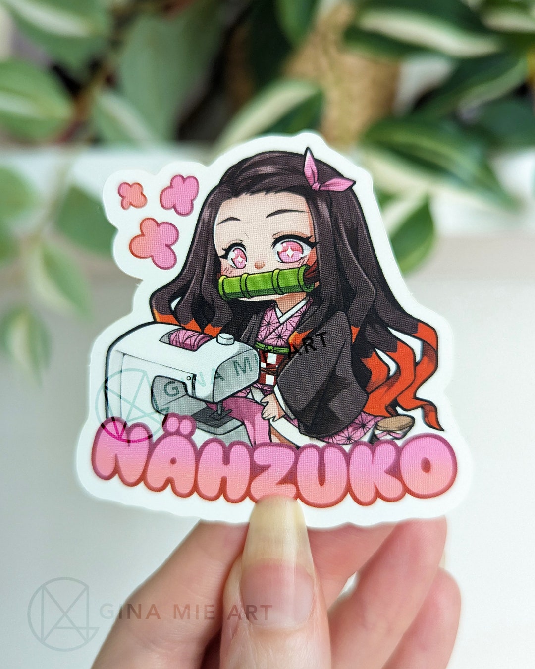 Nezuko Pun Sticker - Nezuko, Demon Slayer // Gina Mie Art - Etsy
