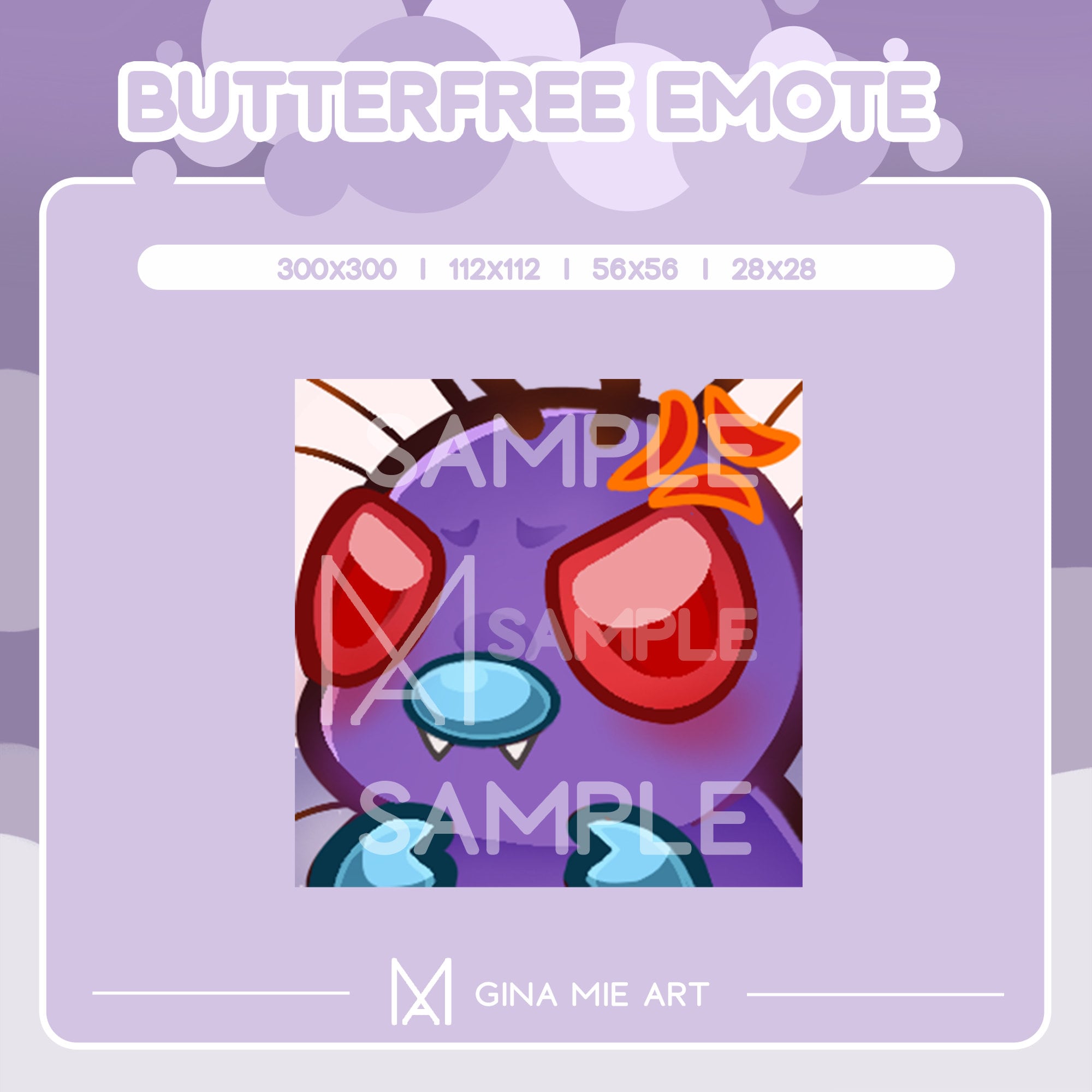 Butterfree Angry Emote Pokémon Emotes Twitch - Etsy
