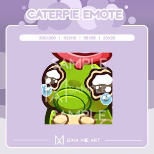 Caterpie Cry Emote, Pokémon Emotes Twitch - Etsy