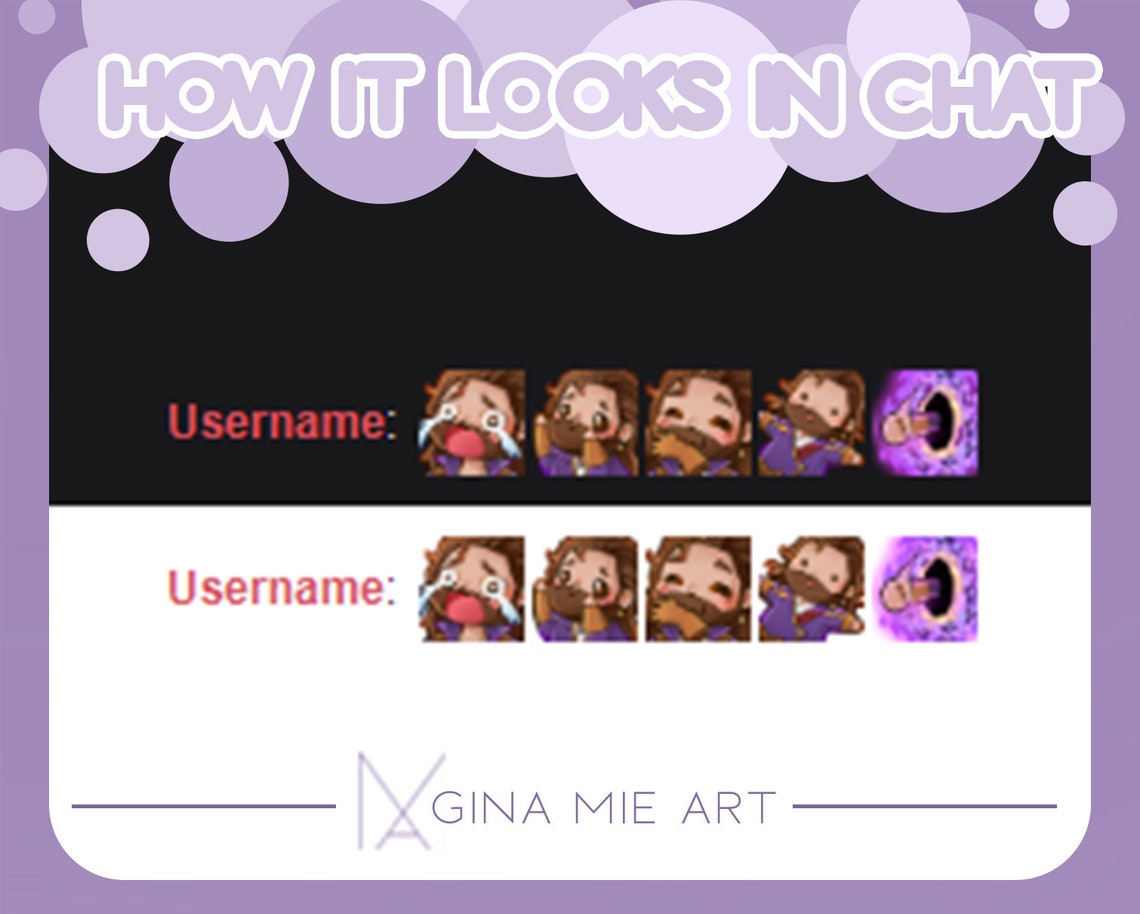 Gale Twitch Emote Set, 5 Emotes, Baldur's Gate 3 / BG3 - Etsy