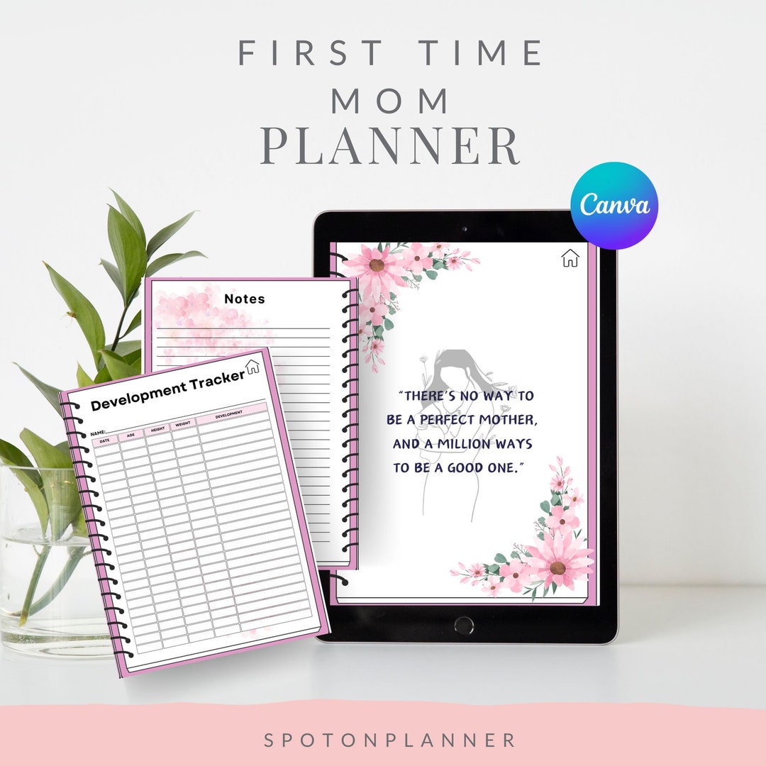 First Time Mom Digital Planner, MOM Digital Planner, 2024 Mom Life ...