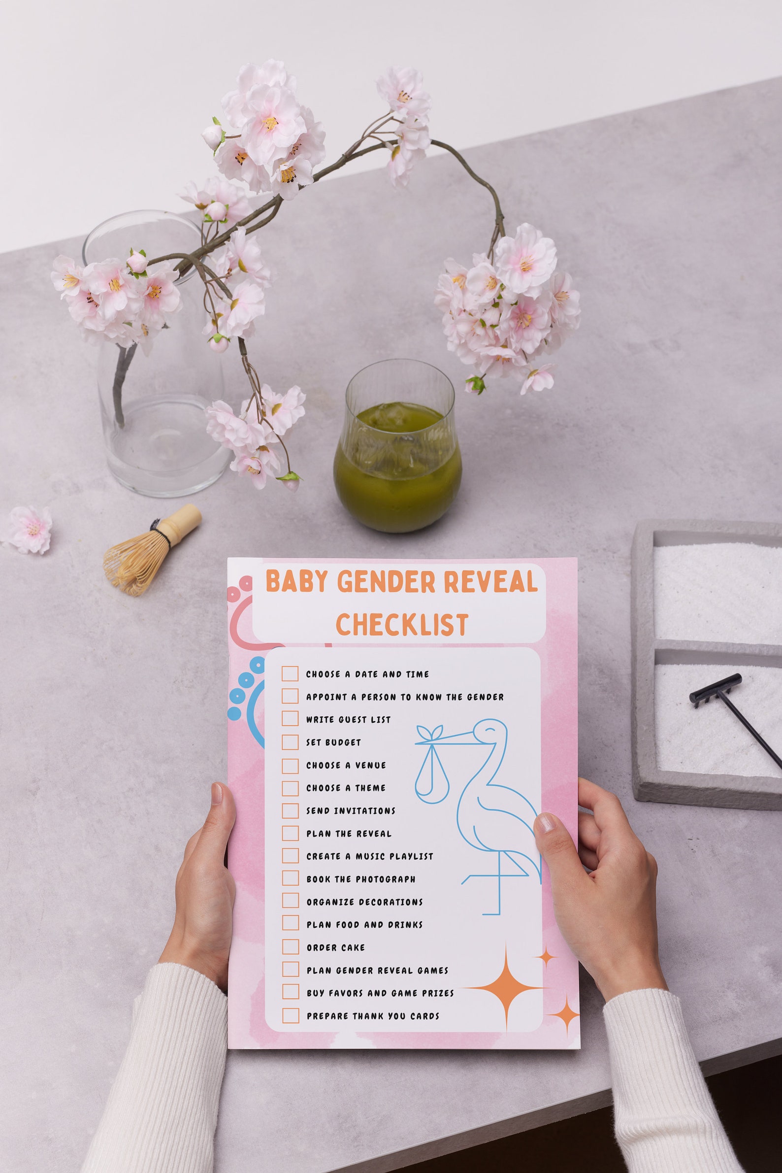 Gender Reveal Checklist Printable Digital Checklist - Etsy