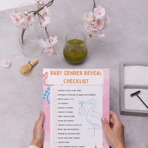 Gender Reveal Checklist Printable Digital Checklist - Etsy