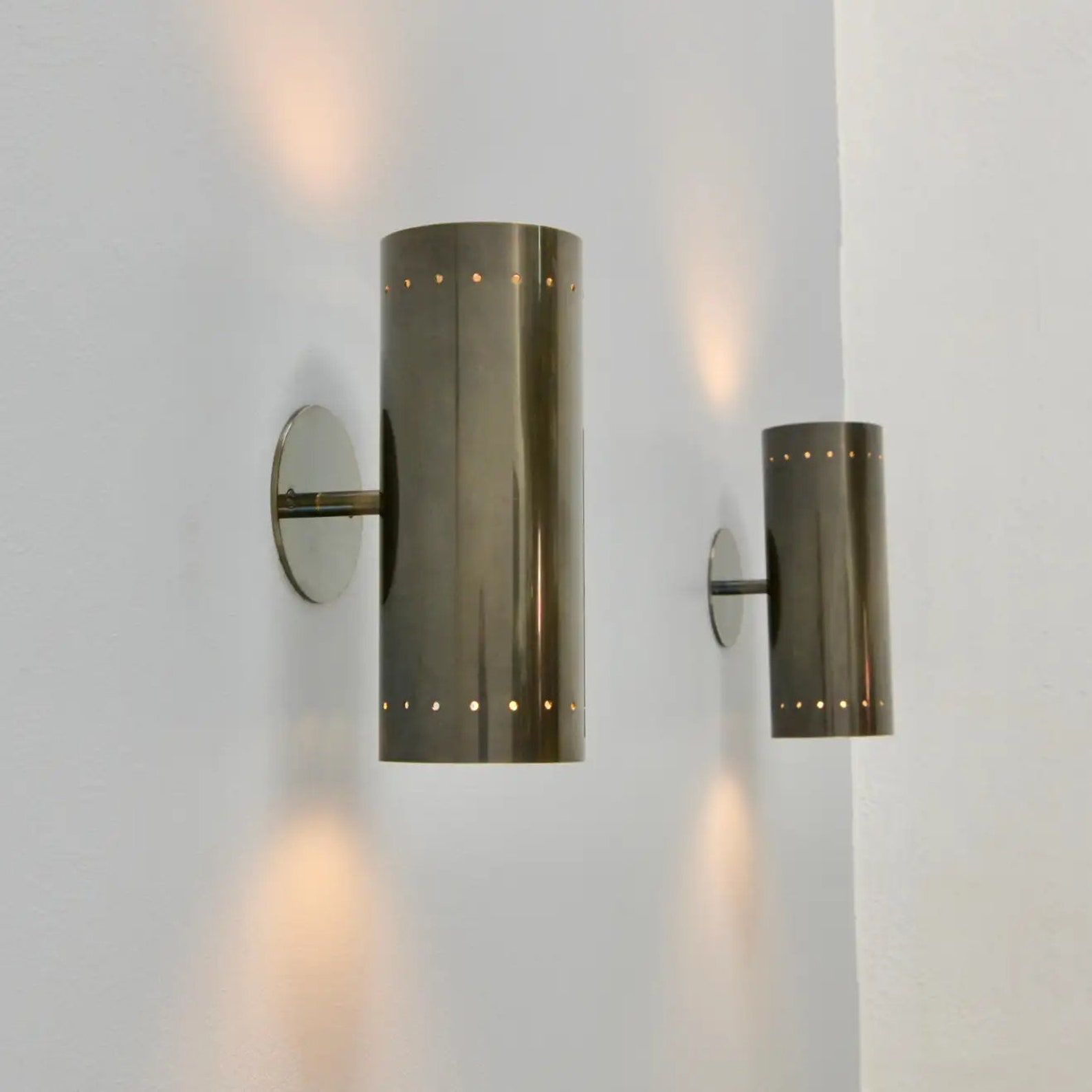 Italian Style Brass Modern Wall Sconce , Mid Century Lighting , Vanity ...