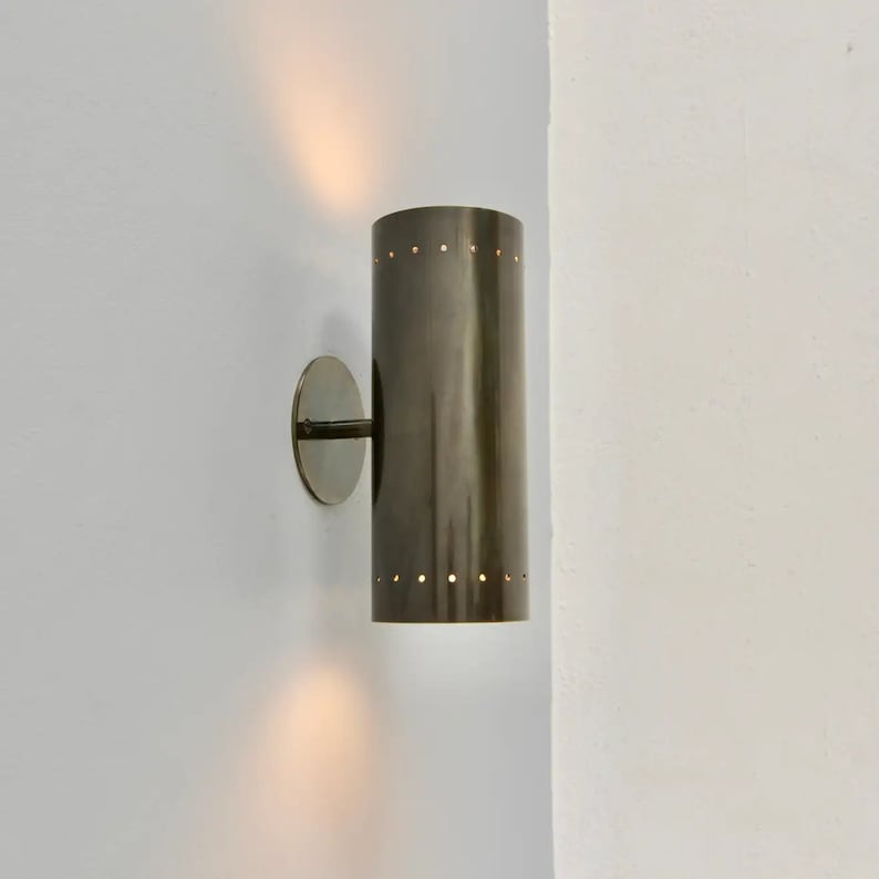 Italian Style Brass Modern Wall Sconce , Mid Century Lighting , Vanity ...