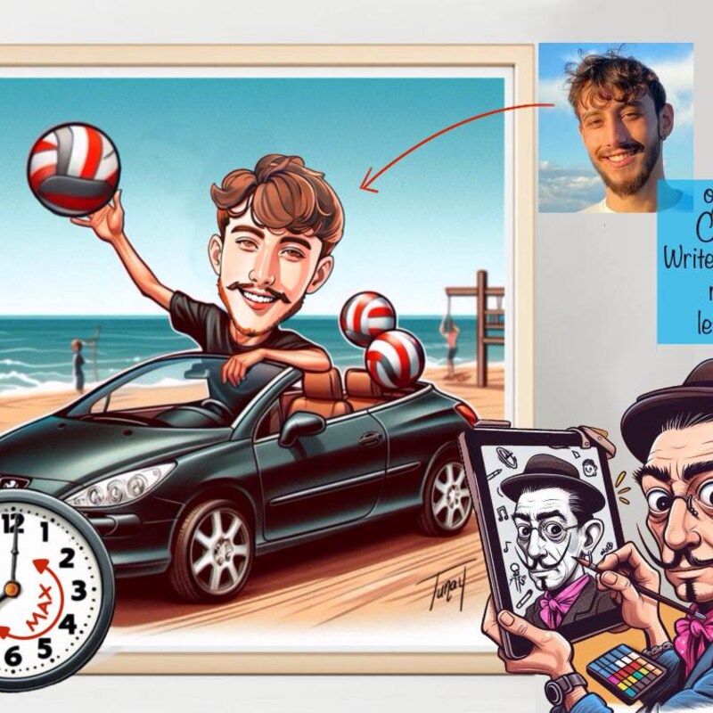 Car Caricature - Etsy