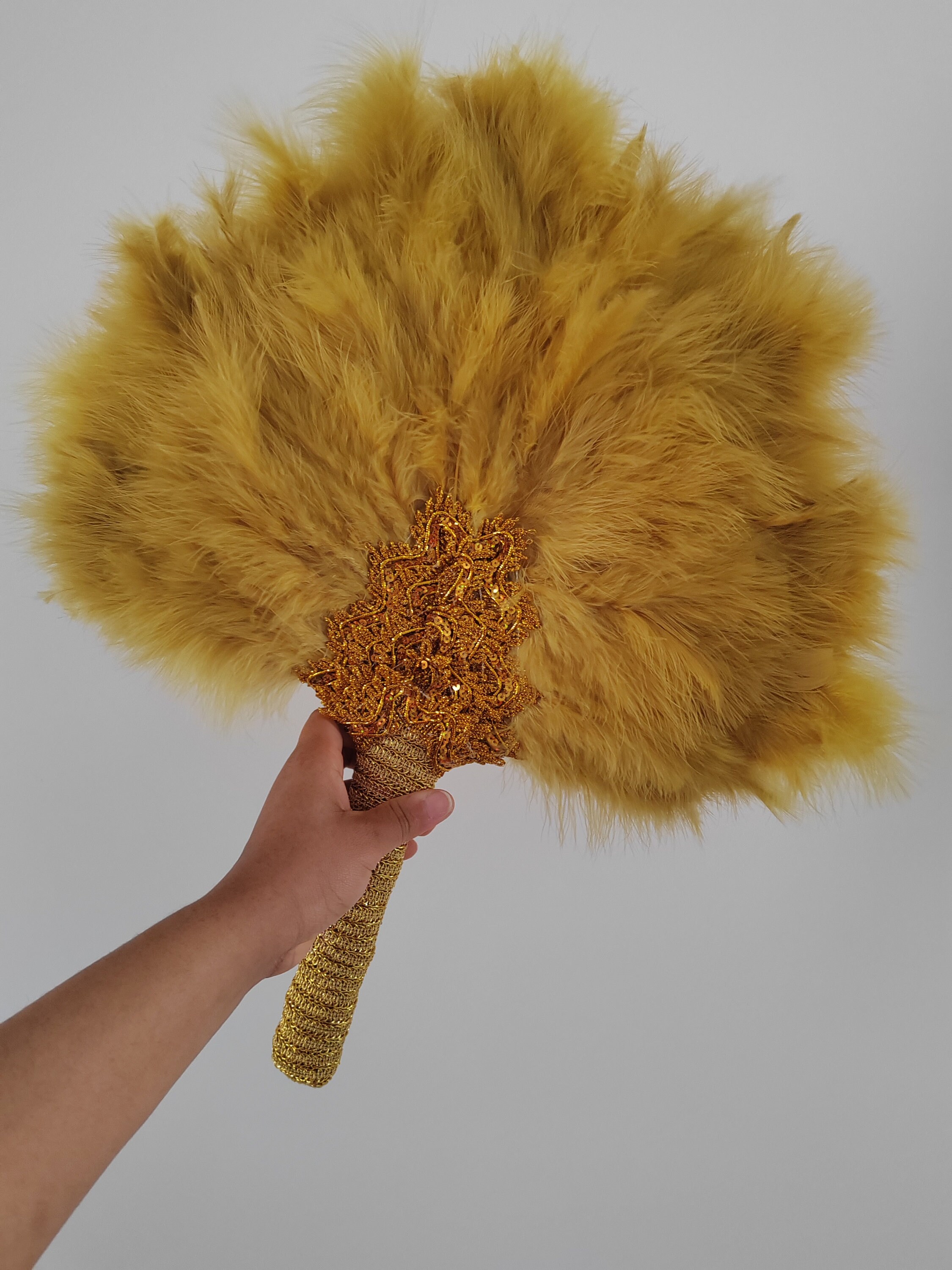 African Hand Fan Feather Hand Fan Bridal Hand Fan Nigerian Bridal Hand ...