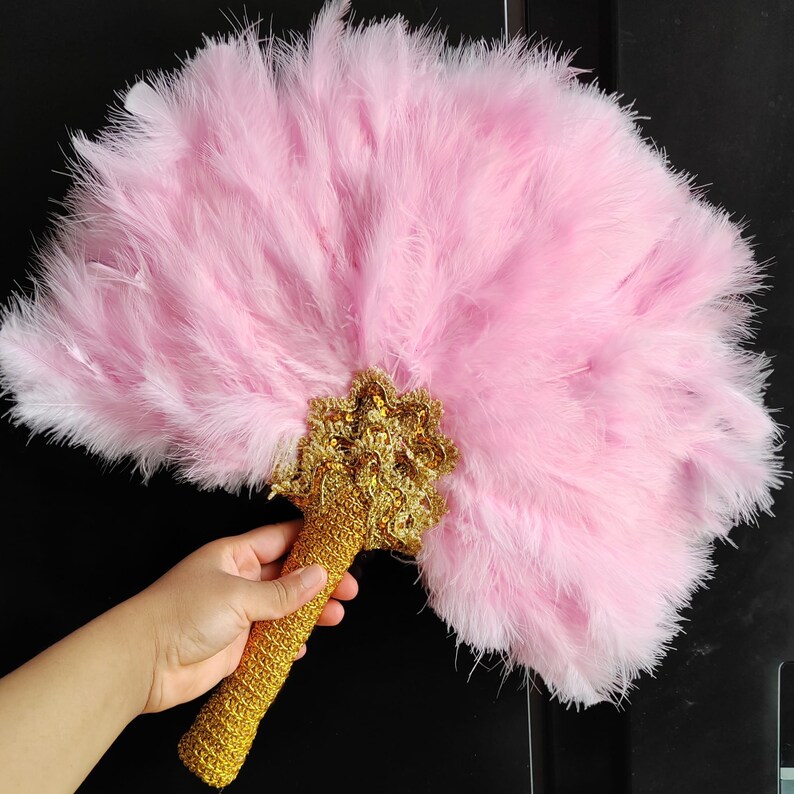 African Hand Fan Feather Hand Fan Bridal Hand Fan Nigerian Bridal Hand ...