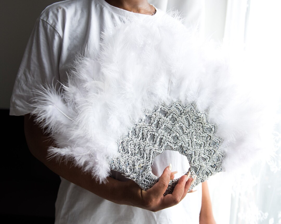 Handmade Fan Fluffy Hand Fan Bridal Hand Fan African Bridal Hand Fan ...
