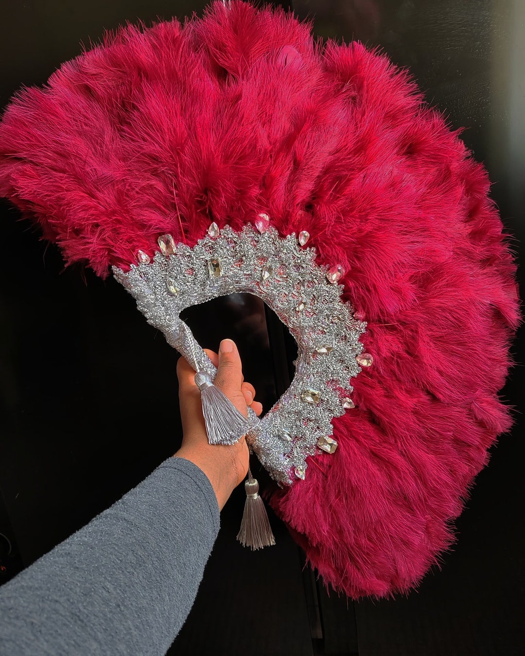 African Hand Fan | Feather Hand Fan | Bridal Hand Fan | Nigerian Bridal ...
