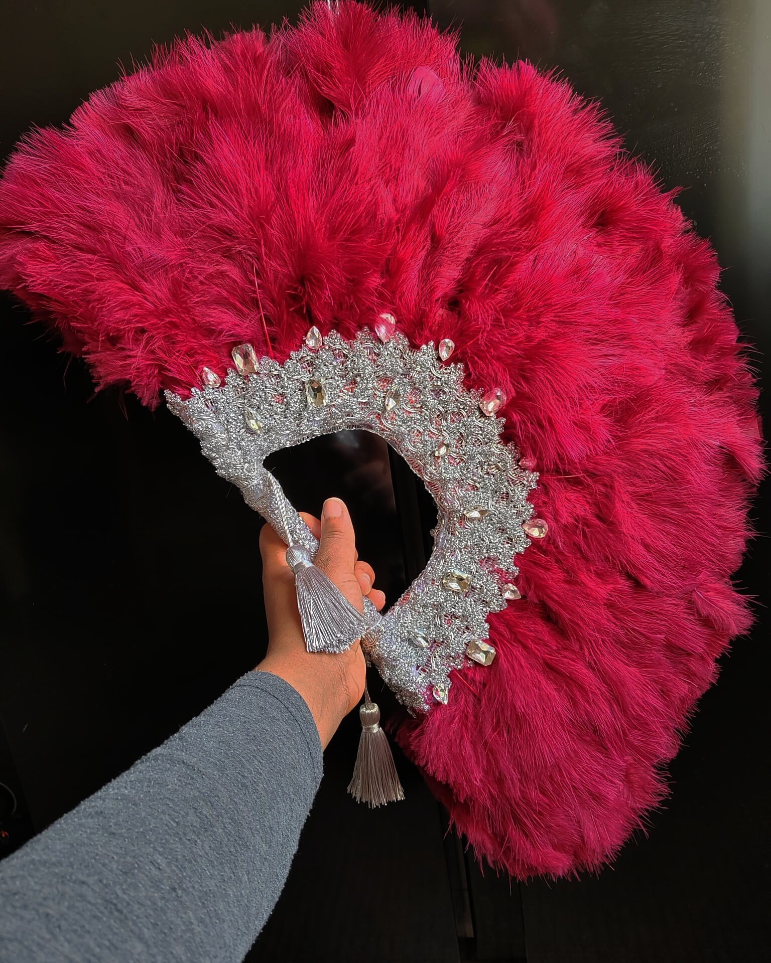 African Hand Fan Feather Hand Fan Bridal Hand Fan - Etsy