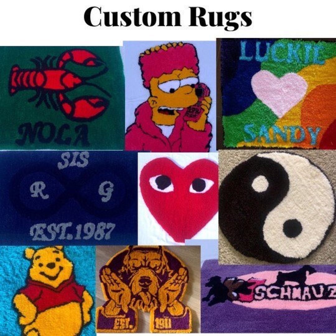 CUSTOM Handmade Tufted Rugs / Custom Rug / Tufted Art - Etsy
