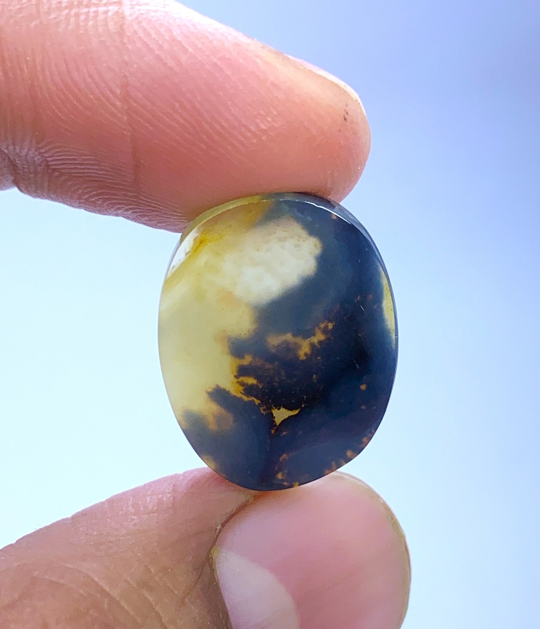 Scenic Agate, Dendrite Agate, Loose Gemstone Cabochon Dendritic Agate ...