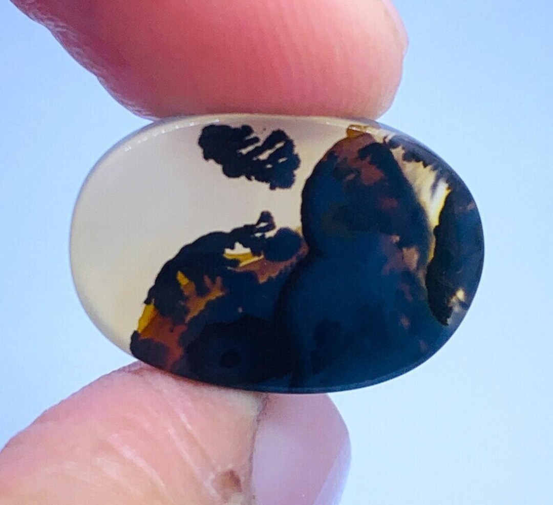 Scenic Agate!, Dendrite Agate, Loose Gemstone Cabochon Dendritic Agate ...