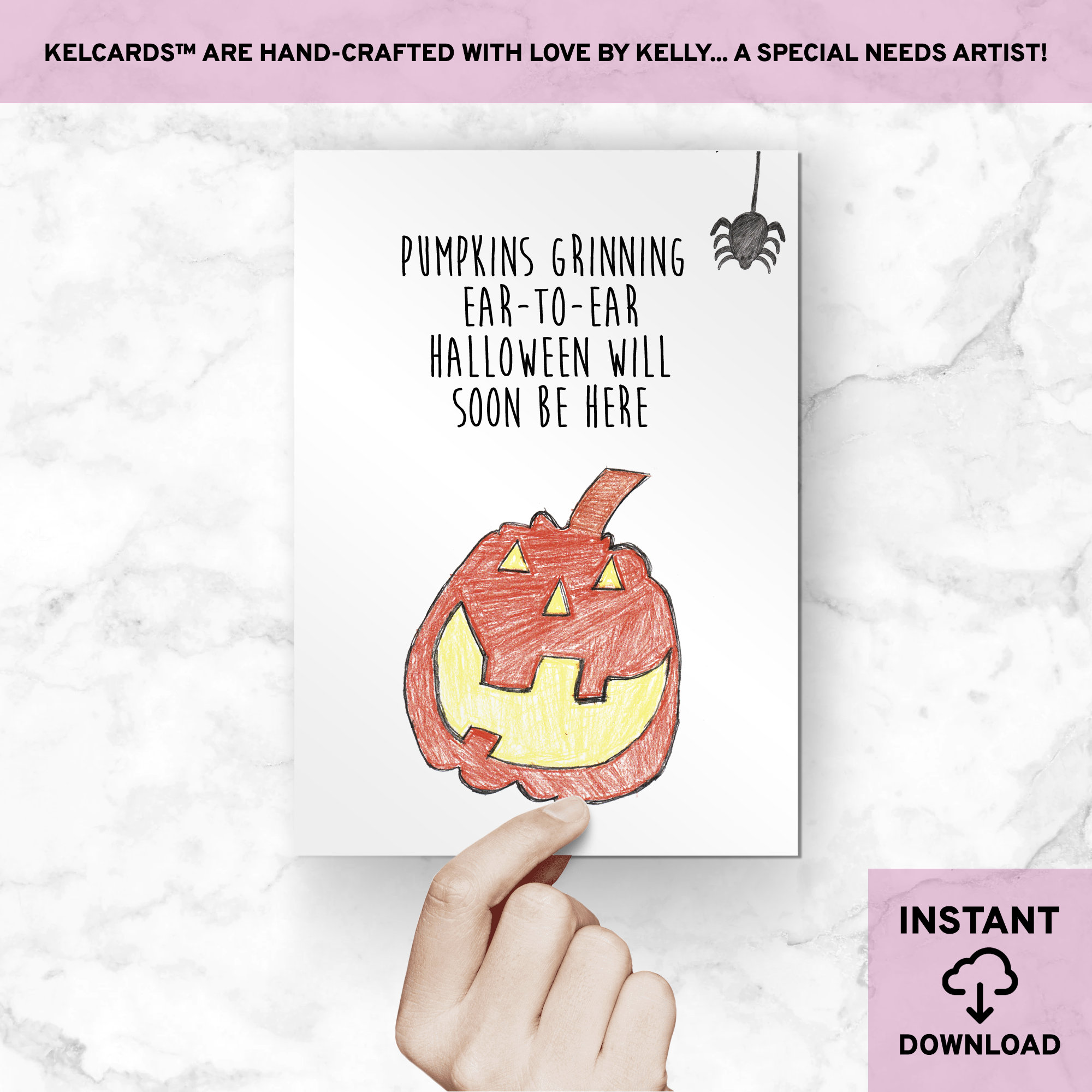 INSTANT DOWNLOAD: Printable Halloween Cards, Printable Greeting Cards ...